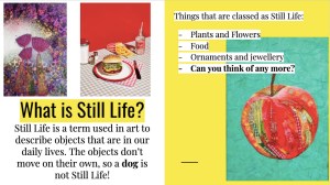 KS3 Art – Still Life Home Learning Project – The Art Teacher