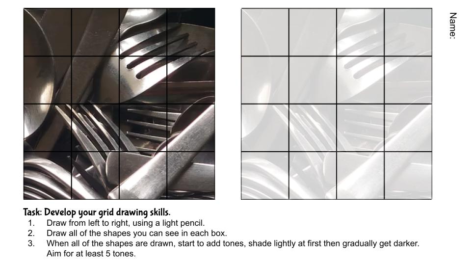 Grid Drawing Worksheets for Art Lessons – The Art Teacher