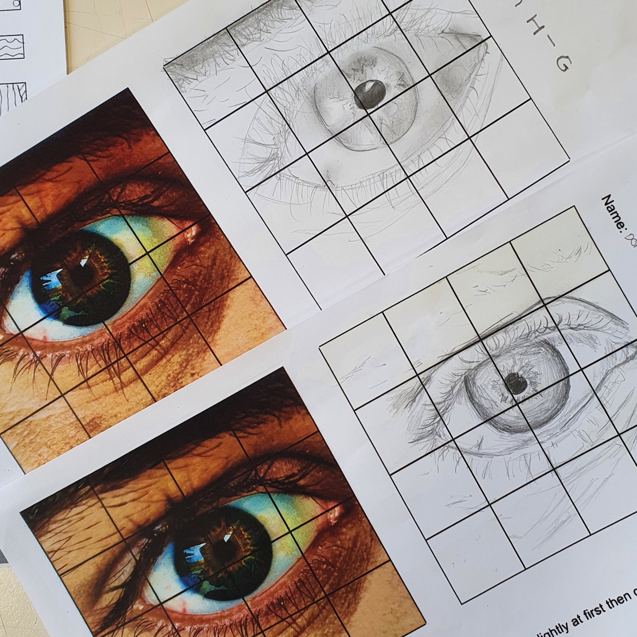 Grid Drawing Worksheets for Art Lessons – The Art Teacher